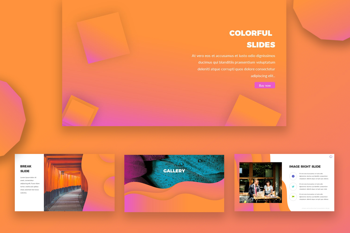 Colorful Powerpoint Template 67853